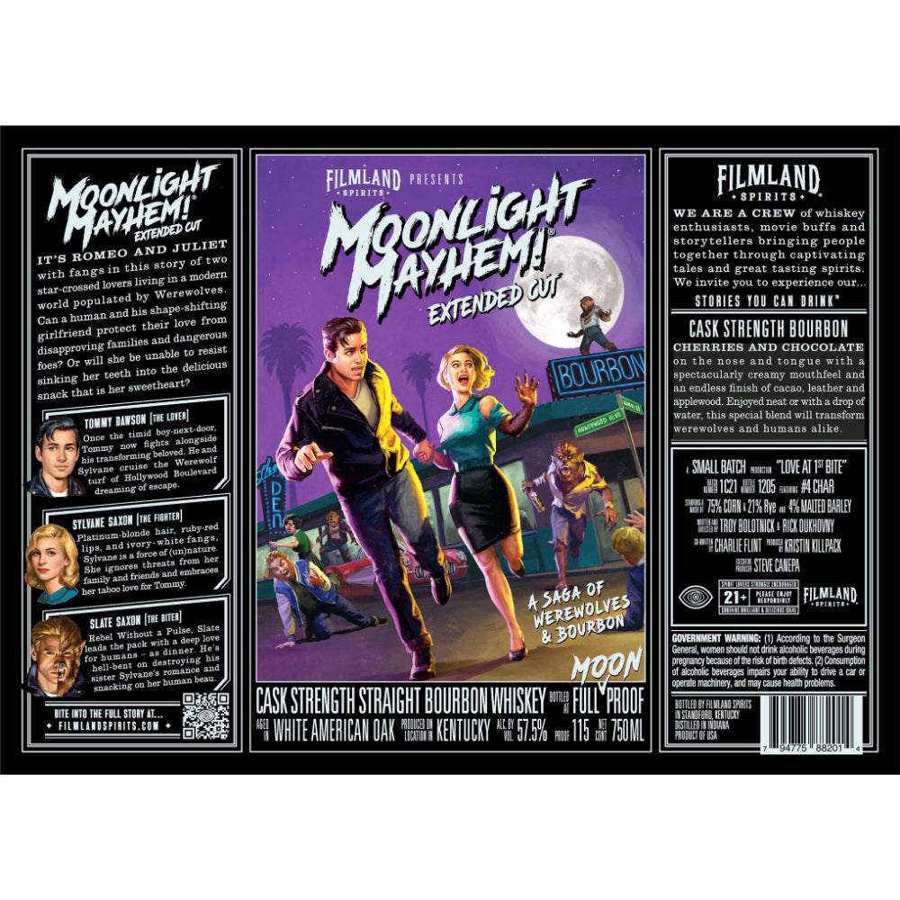 Filmland Spirits Moonlight Mayhem! Extended Cut Cask Strength Bourbon ...