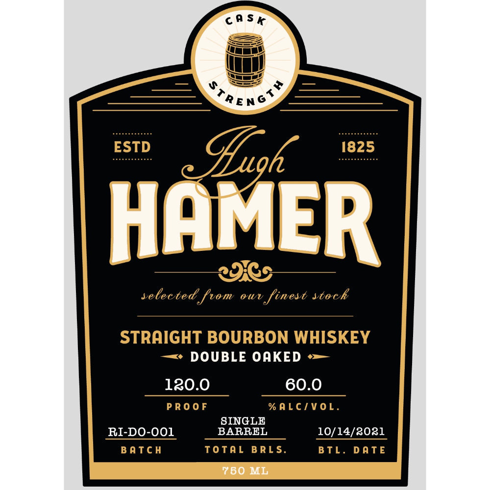 Hugh Hamer Double Oaked Straight Bourbon 120 proof – Sam Liquor Store
