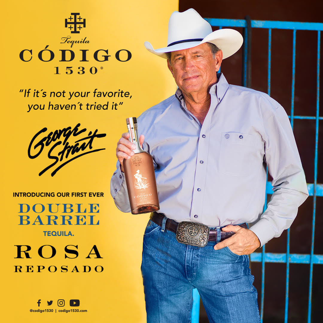 Codigo 1530 George Strait Double Barrel Rosa Reposado Tequila – Sam ...
